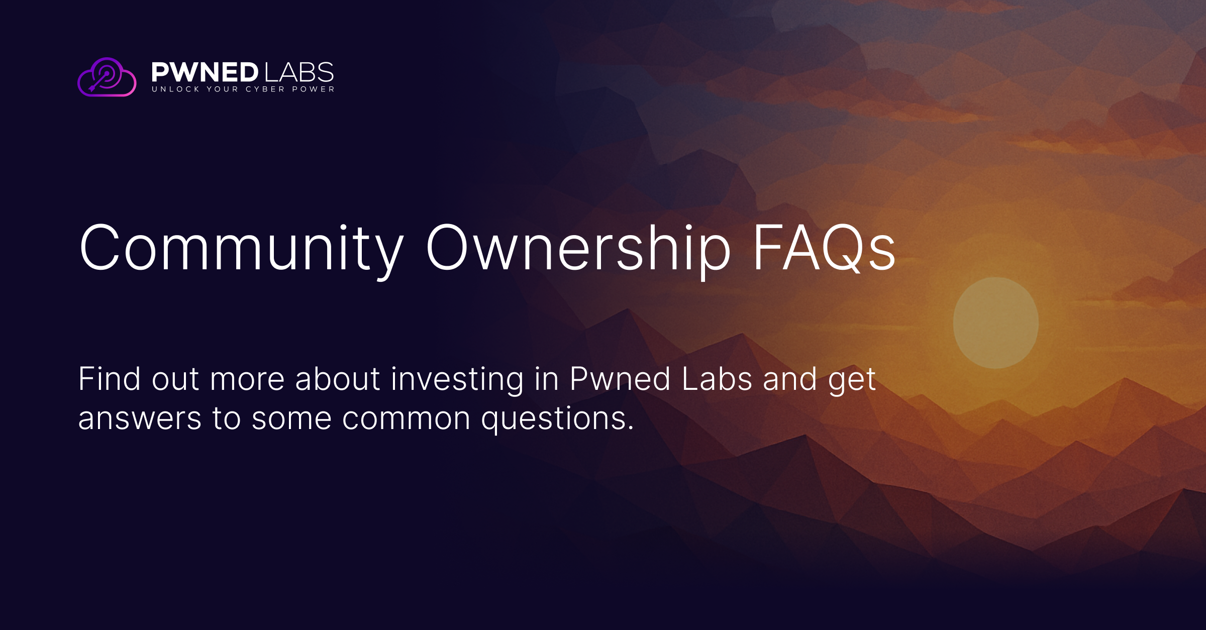 Pwned Labs - Investors FAQs
